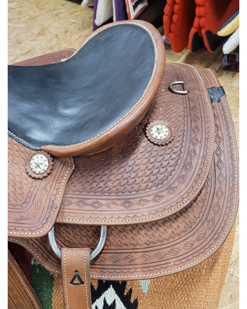 selle équitation western Hwest barrel compétition wade reining roping ...